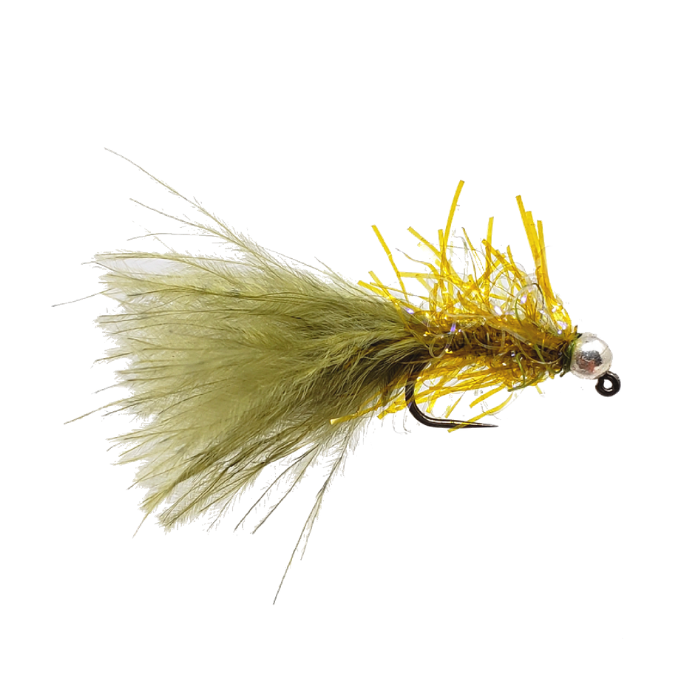 Tungsten Flash Jig Micro Bugger / Woolly Bugger Jig Fly - The Fly Crate
